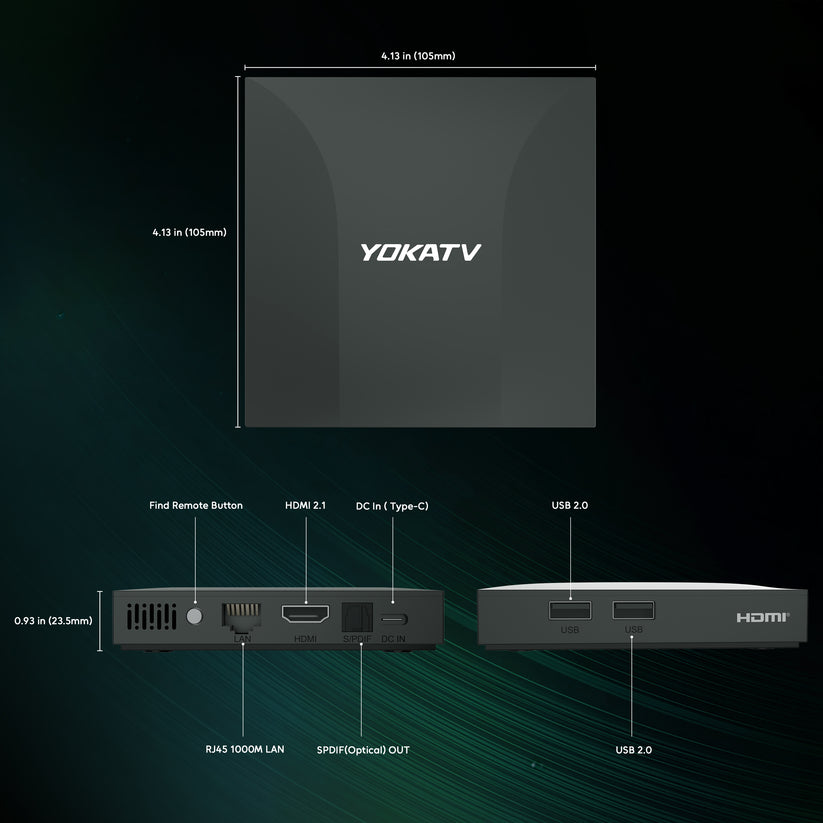 YOKATV IPx3 4K UHD Streaming Android TV Box